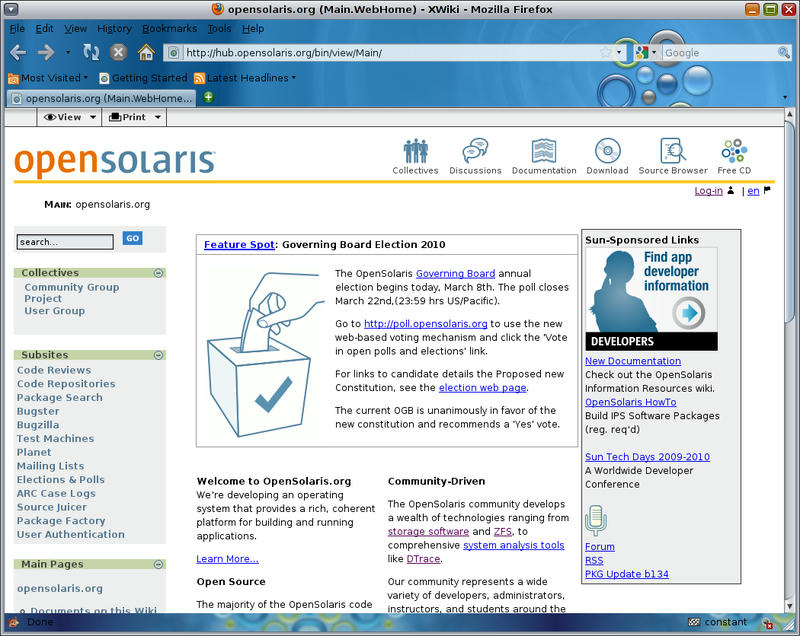 Show Your OpenSolaris Love by Wearing This New Firefox Persona ...